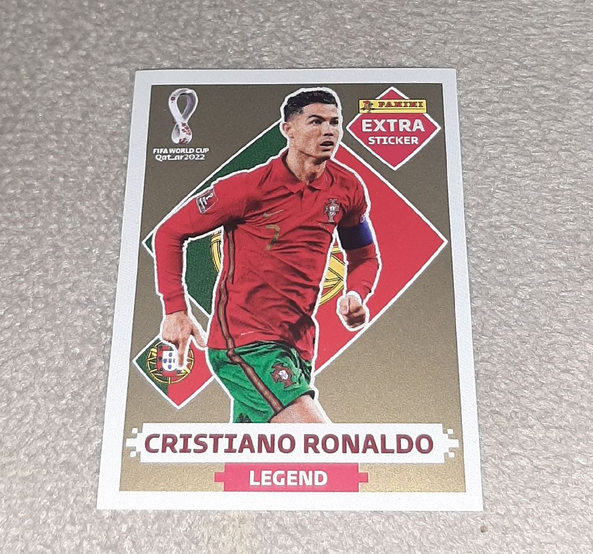 Figurinha Legend Extra Copa 2022 - Cristiano Ronaldo Gold | Item de ...