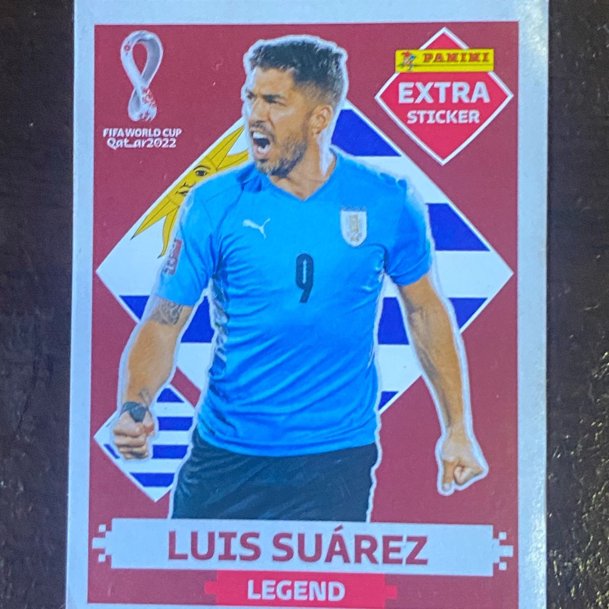 Figurinha Legend Luis Suarez Base/bordo- Figurinha Copa do Mundo 2022 ...
