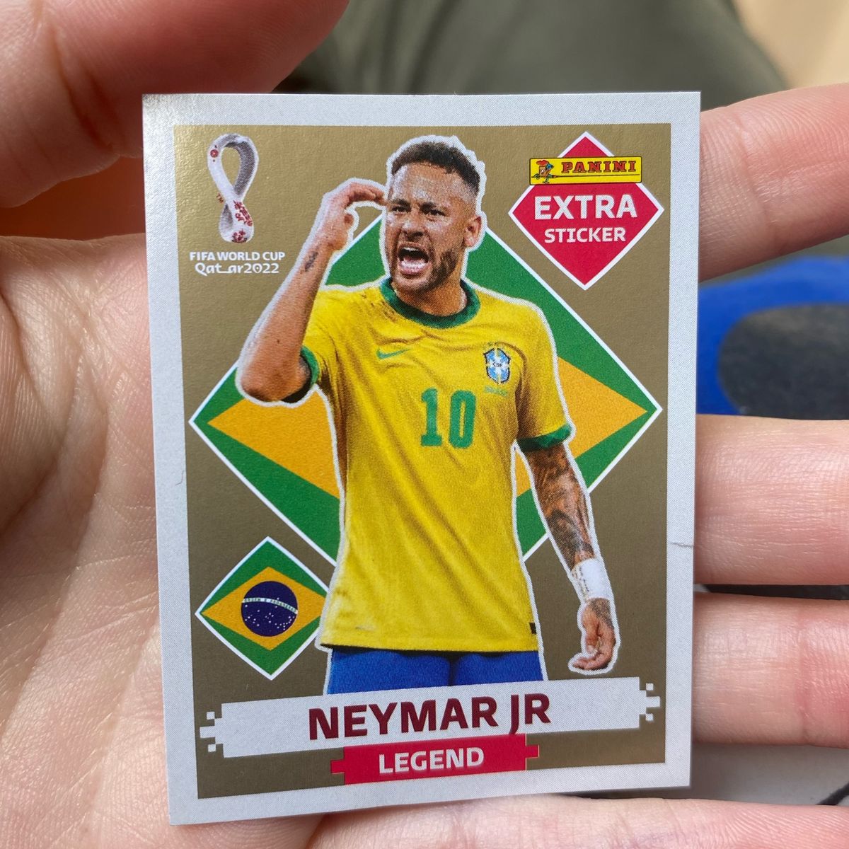 Figurinha Legend Neymar Ouro Copa 2022 | Item p/ Esporte e Outdoor ... Figurinha Legend Neymar Ouro Copa 2022 | Item p/ Esporte e Outdoor ...