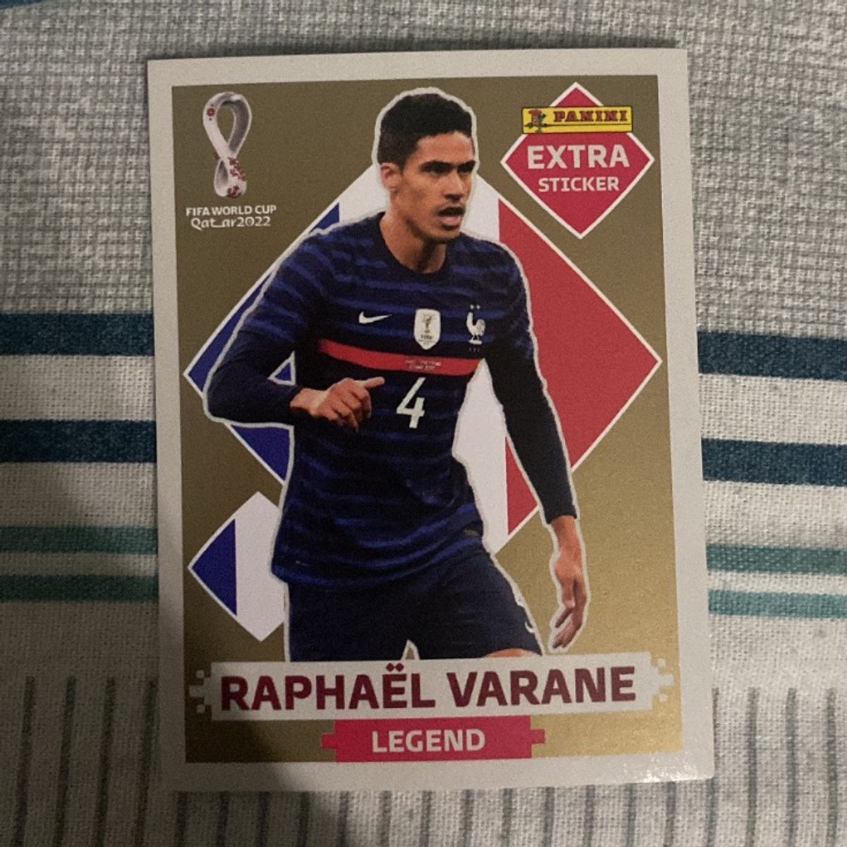 Figurinha Legend Raphael Varane Gold | Item p/ Esporte e Outdoor Panini ...