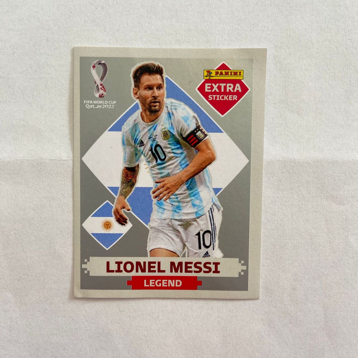 Figurinha Lendária Prata Lionel Messi Álbum Copa 2022 | Item p/ Esporte ...