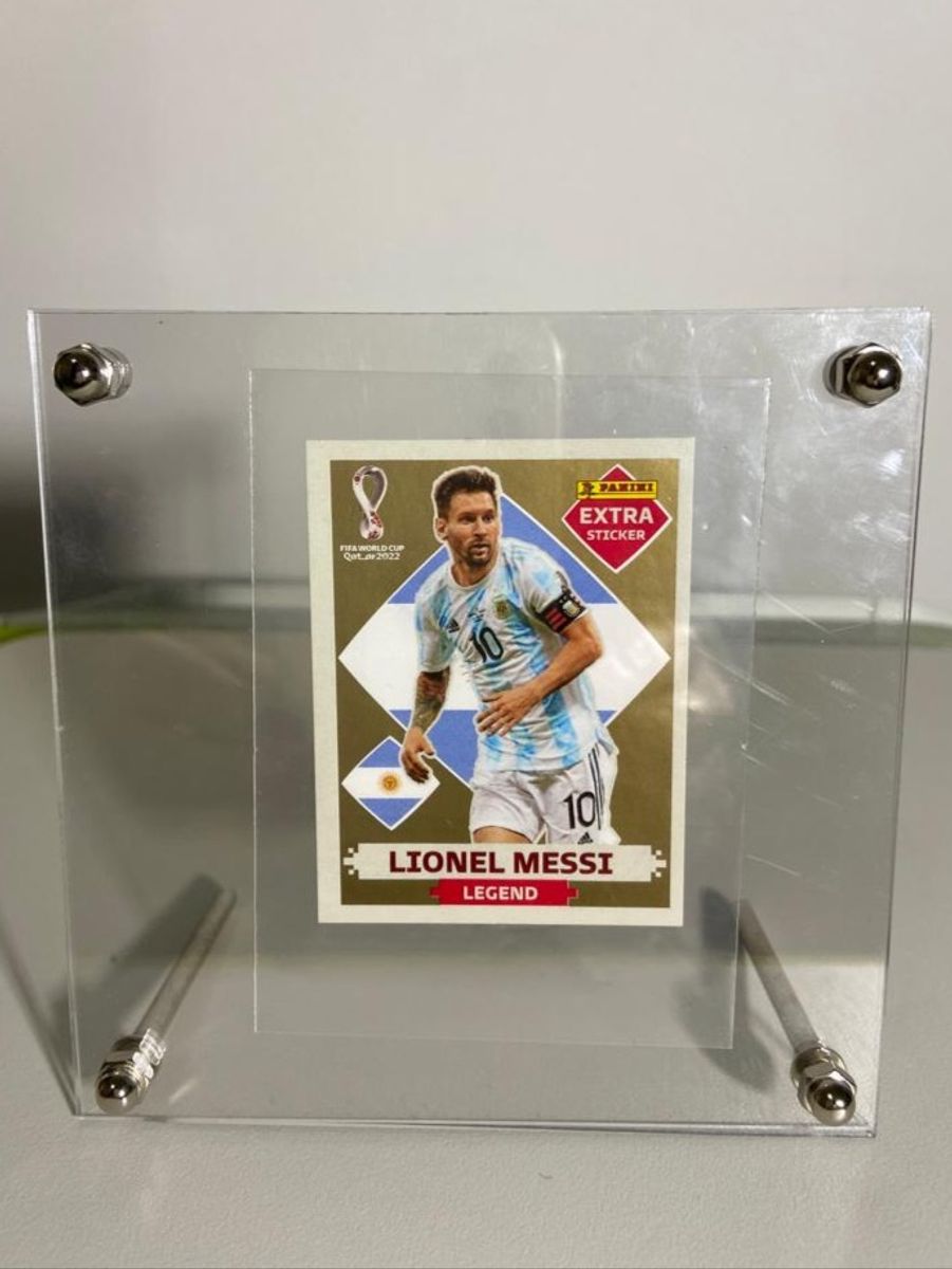 Figurinha Lionel Messi Extra Gold Álbum Copa 2022 | Item de Papelaria ...