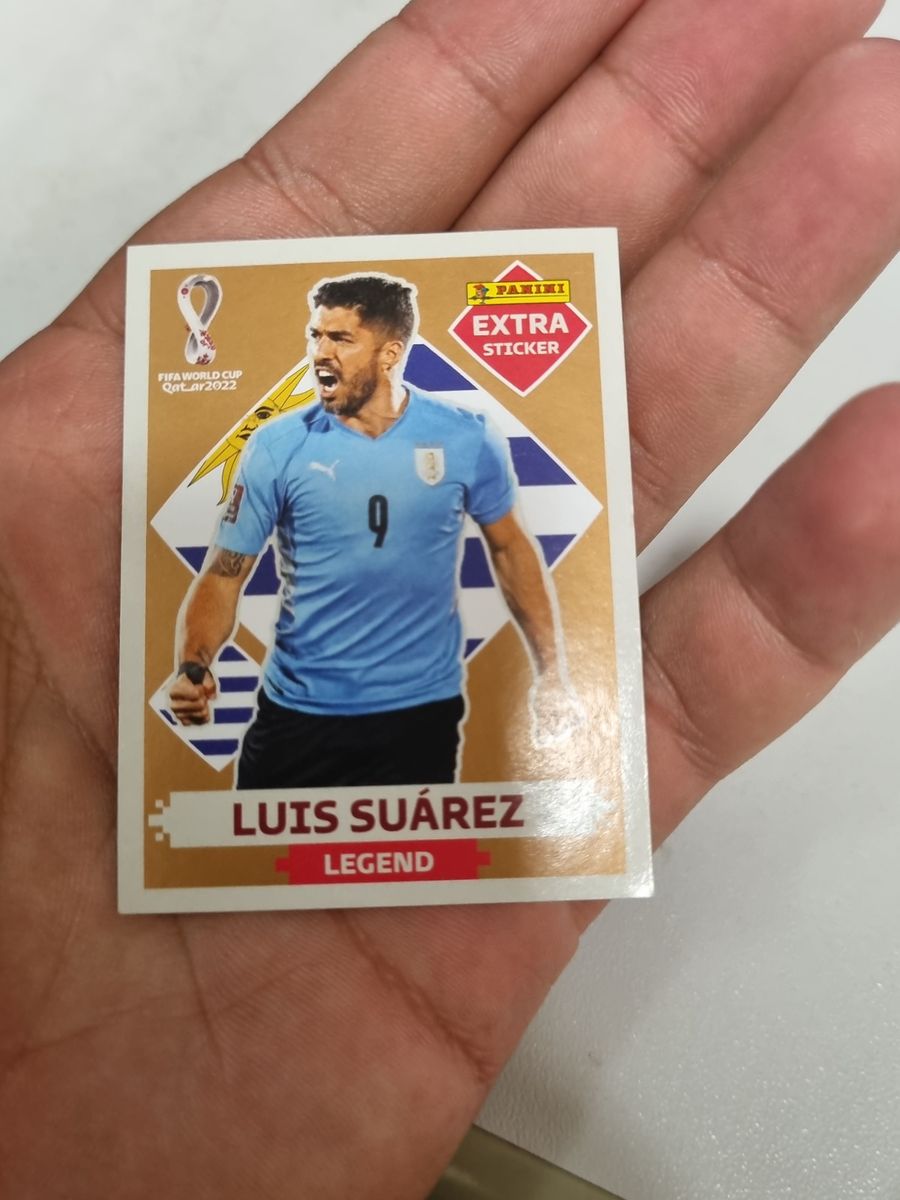 Figurinha Luis Suárez Legend Extra Sticker Bronze Copa do Mundo 2022 ...