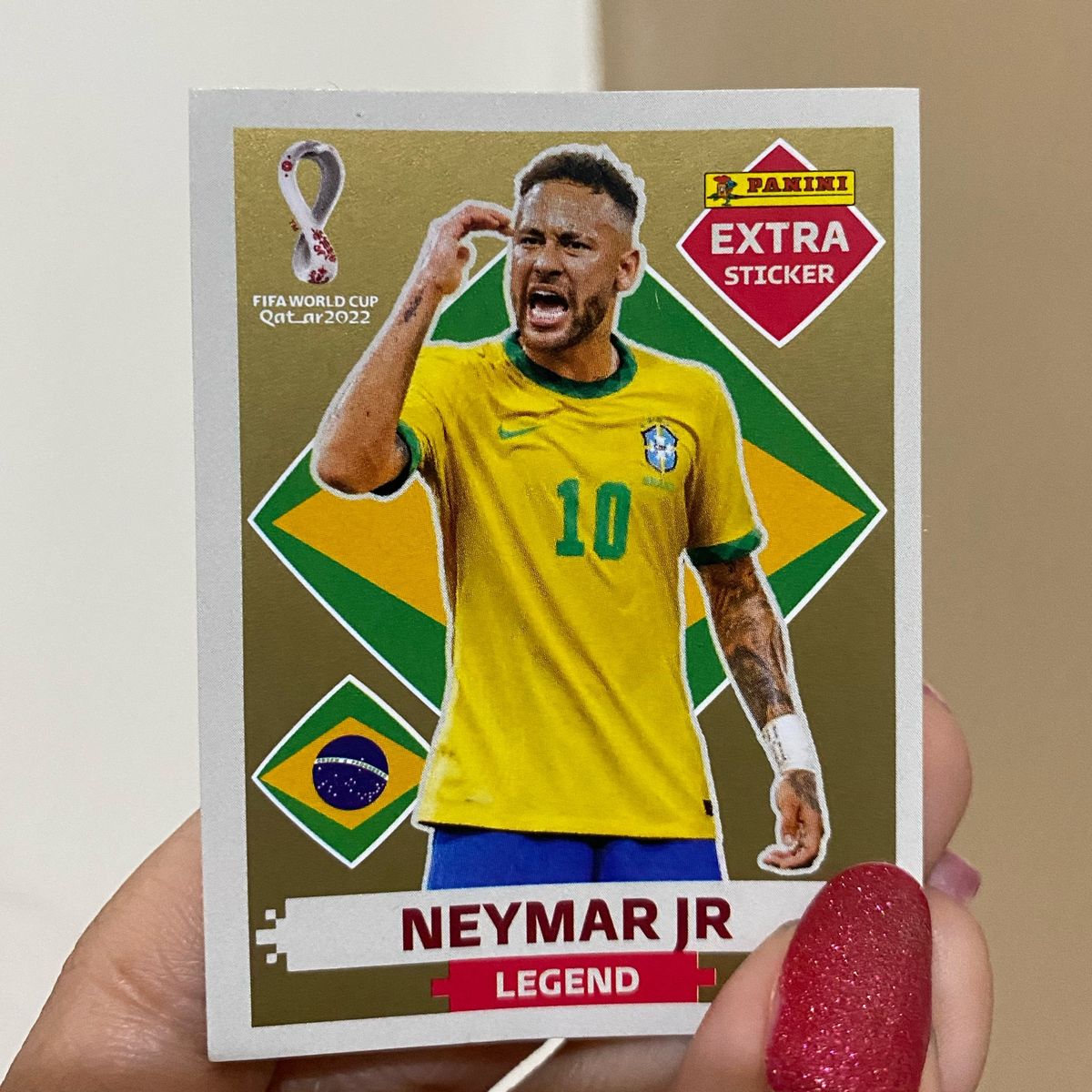 Figurinha Neymar Legend Ouro Item P Esporte E Outdoor Panini Nunca