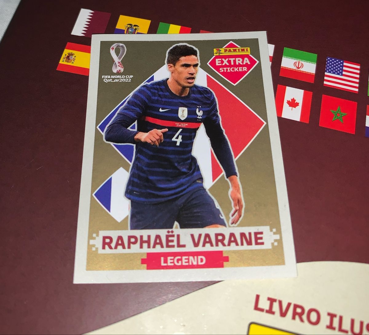 Figurinha Raphael Varane Legend Gold | Item p/ Esporte e Outdoor Panini ...