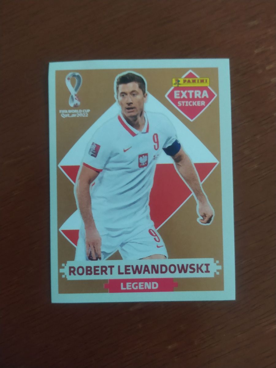 Figurinha Robert Lewandowski Legend Extra Sticker - Álbum da Copa do ...