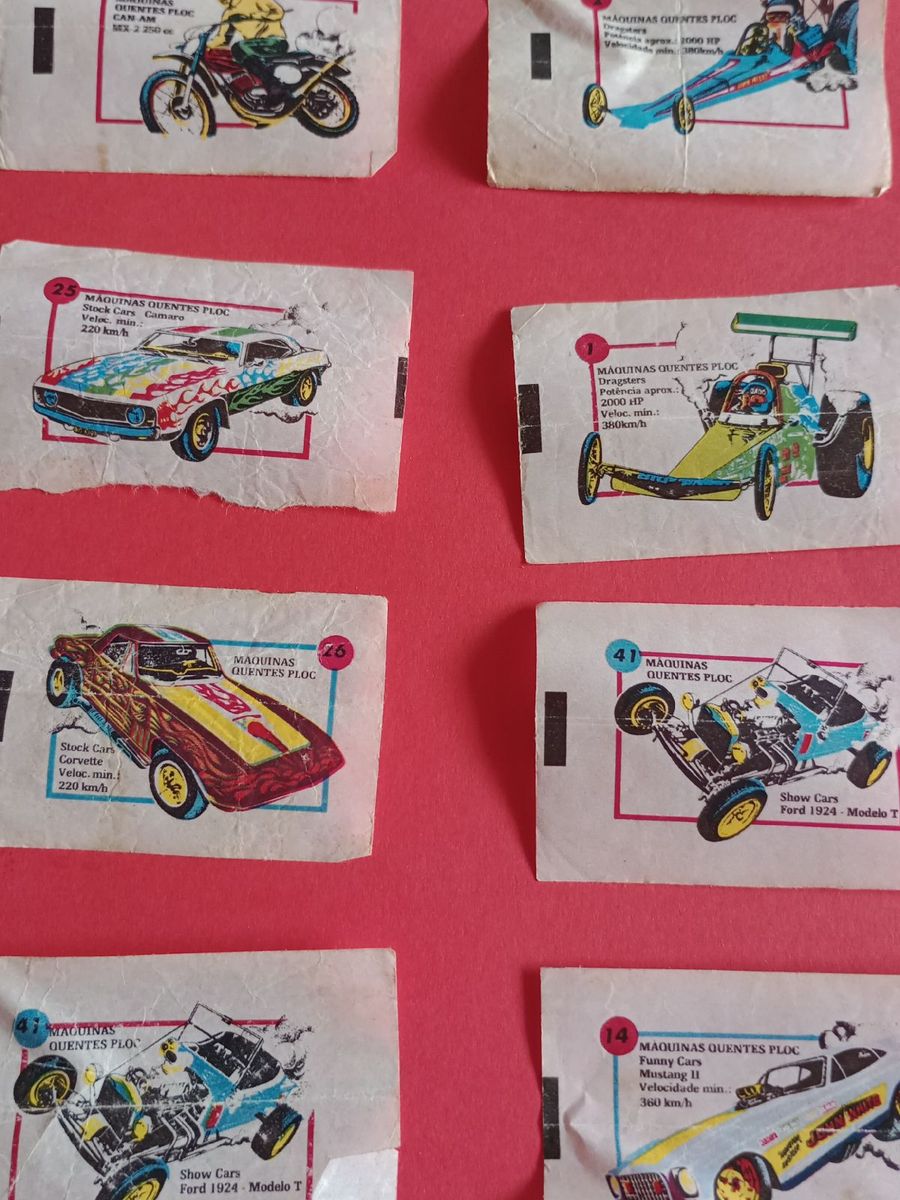 Figurinhas Ploc. Máquinas. Quentes. Anos 80. Colecionismo. | Produto ...