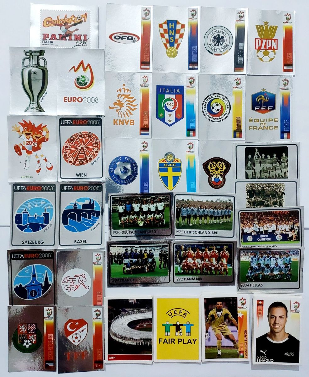 Figurinhas Uefa Euro 2008 | Produto Vintage e Retro Panini Usado ...