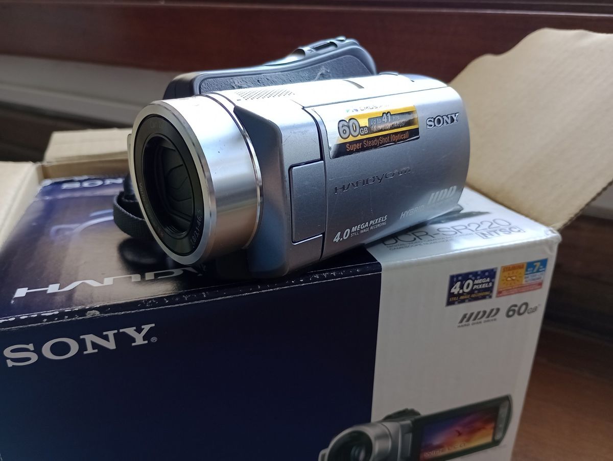 Filmadora Compacta Original Sony Handycam Modelo Dcr-sr220 | Filmadora ...