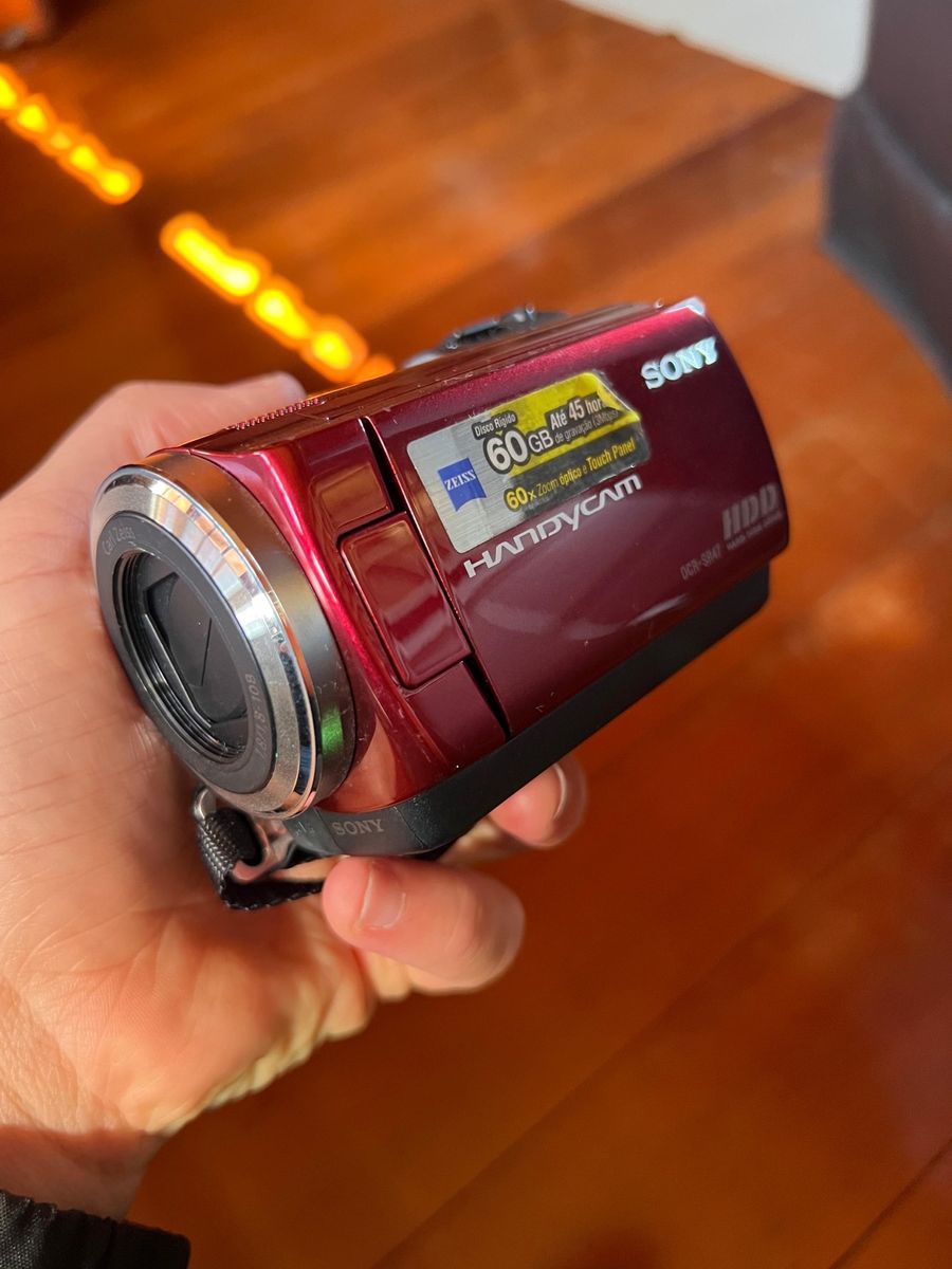 Filmadora Sony Handycam Dcr-sr47 (60gb Hdd, 60x Zoom Óptico, Touch Panel) | Filmadora Sony Usado ...
