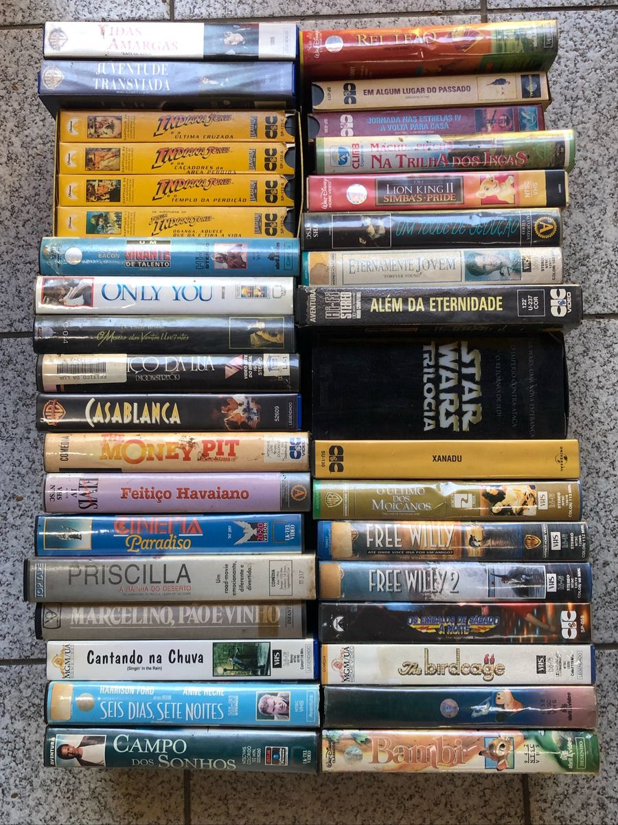 Filmes Vhs Fita Original Vídeo Cassete | Produto Vintage e Retro Vhs ...