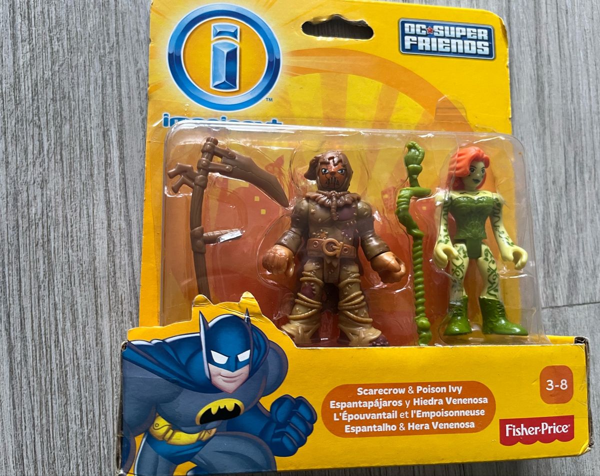 Fisher-price Imaginext Super Friends Scarecrow And Poison Ivy Figure ...