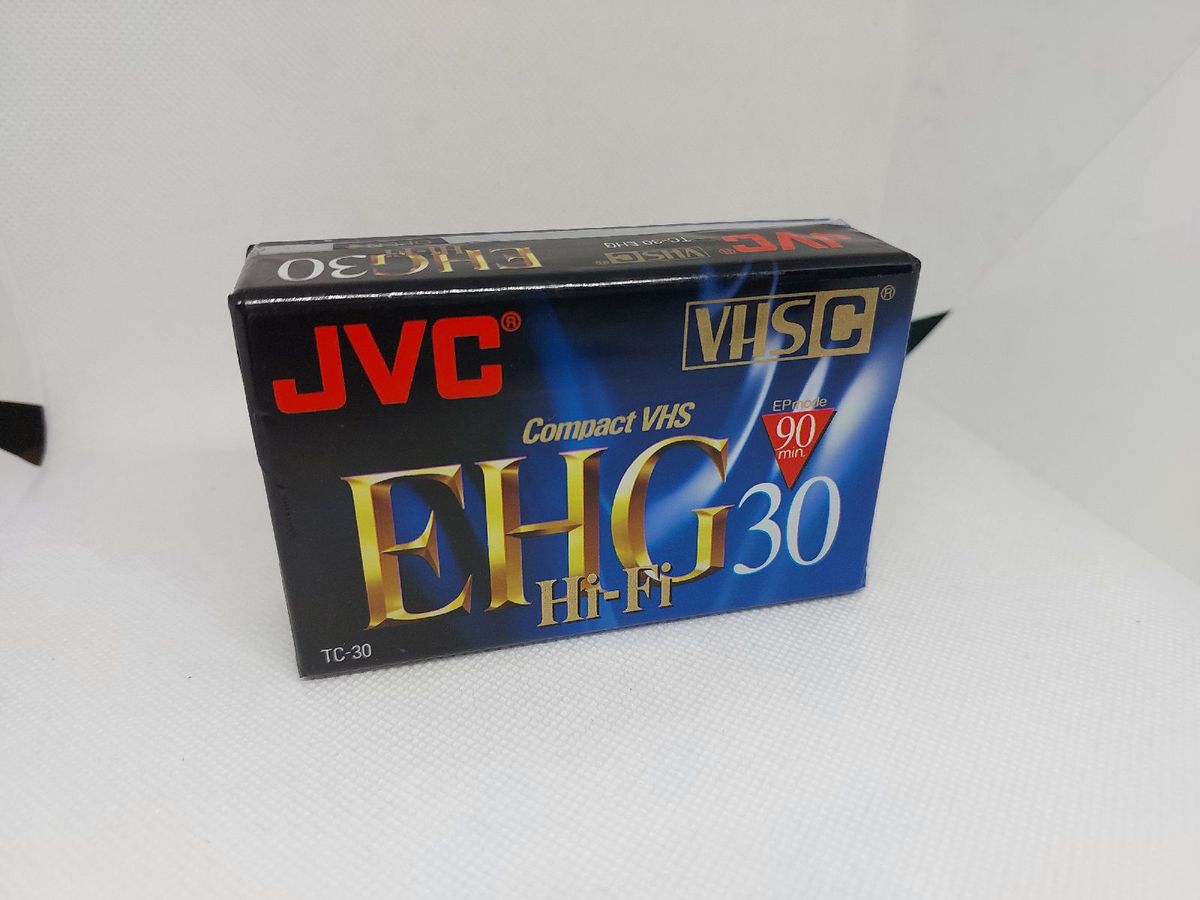 Fita Jvc Vhs-c Compact Vhs para Filmadora Vintage. Nova Lacrada sem Uso ...