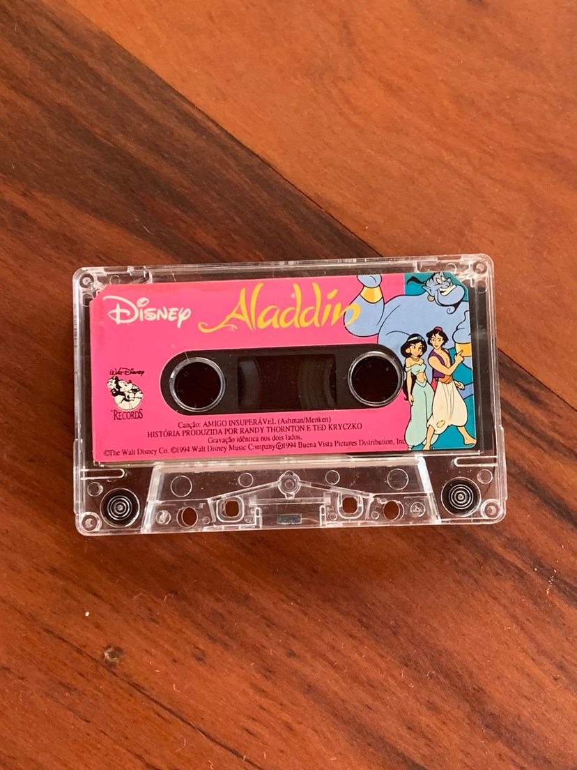 Fita K7 Cassete Raríssima Original Disney Aladdin | Item de Música ...