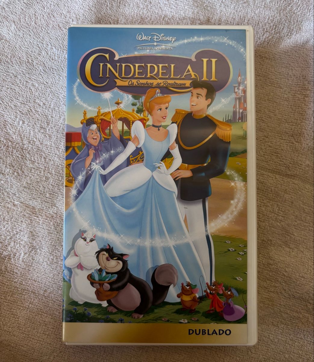 Fita Vhs Disney Cinderela Ii | Item de Música Disney Usado 126533762 ...