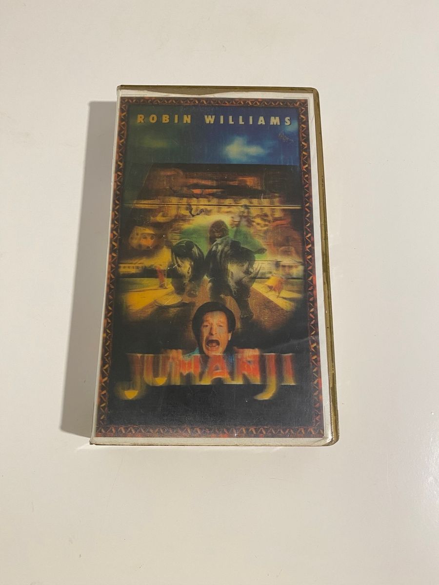 Fita Vhs Jumanji Capa Holográfica | Filme e Série Columbia Tristar ...