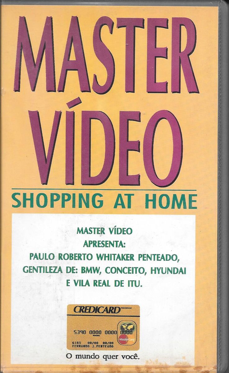 Fita Vhs: Master Vídeo - Shopping At Home (credicard) | Filme e Série Credicard Usado 78272424 ...