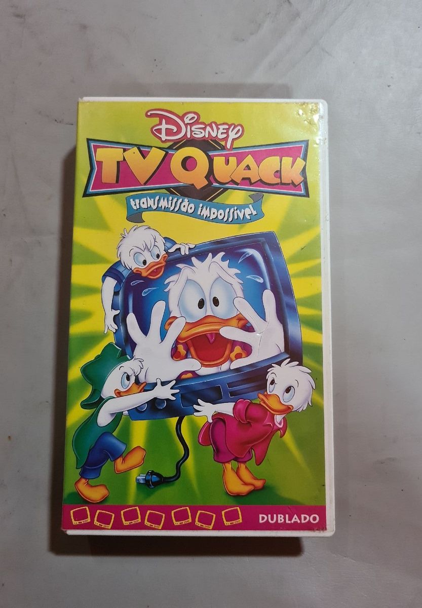 Fita Vhs Tv Quack Disney | Item de Música Disney Usado 115402723 | enjoei