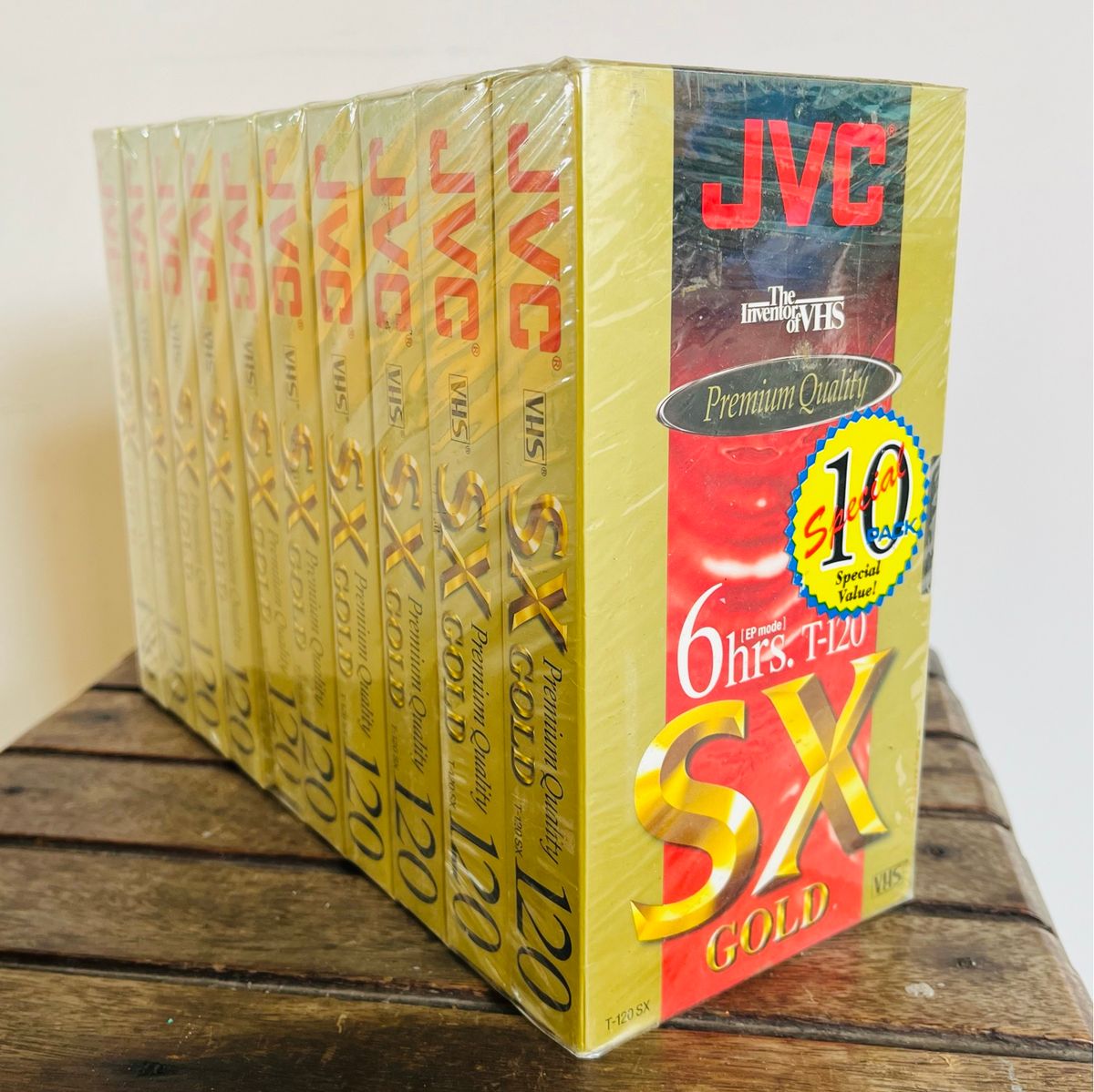 Fitas Vhs Novas e Lacradas - Jvc Gold 6h - 10 Unidades - Fitas Virgens | Filmadora Jvc Nunca ...