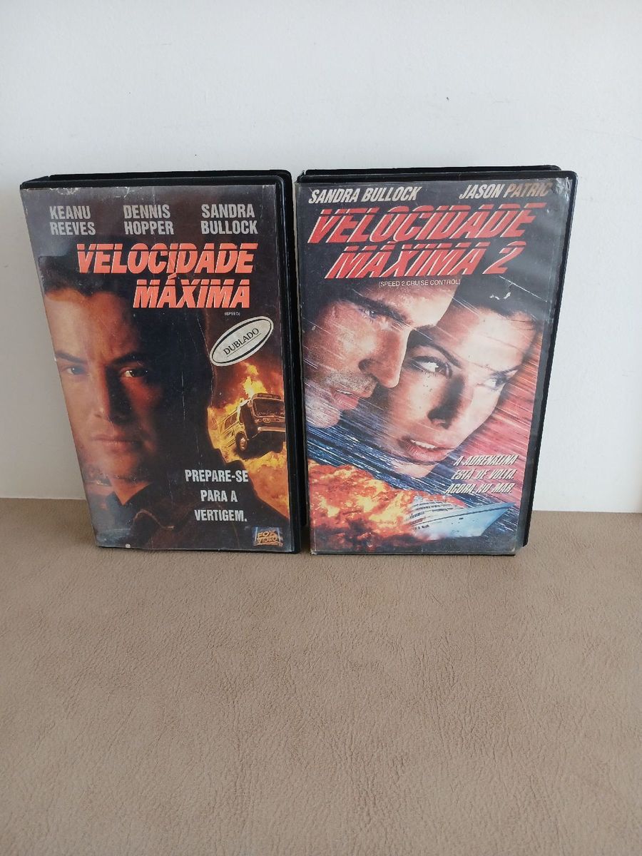 Fitas Vhs Velocidade Máxima (dublado) e Velocidade Máxima 2 (legendado ...