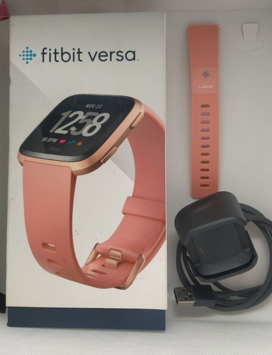 Fitbit Versa 1 | Item Info & Eletro Fitbit Usado 86462817 | enjoei