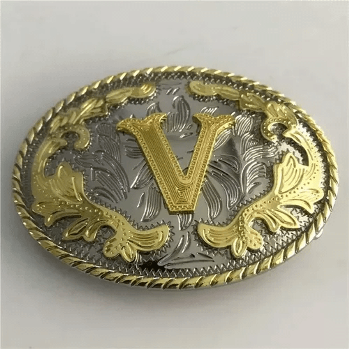 Fivela P/ Cinto Letra V Iniciais Nome Country Personalizado | Produto ...