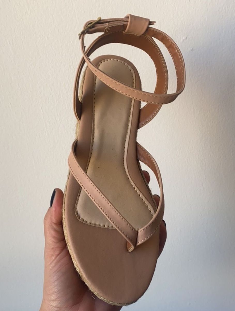 Flatform Juta com Tiras | Sapato Feminino Dbshoes Nunca Usado 79894668 ...