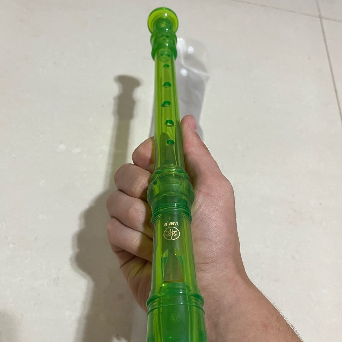 Flauta Yamaha Soprano Germânica Yrs20g-g Verde Translúcida | Item de ...