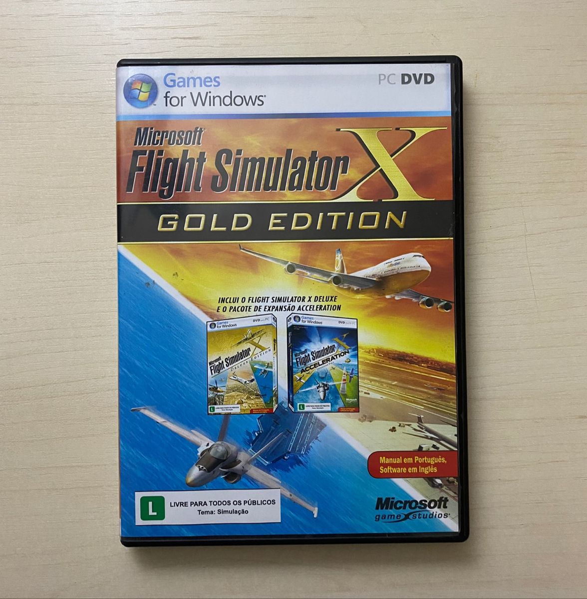 Flight Simulator X - Gold Edition Pc Dvd Original | Jogo de Videogame ...