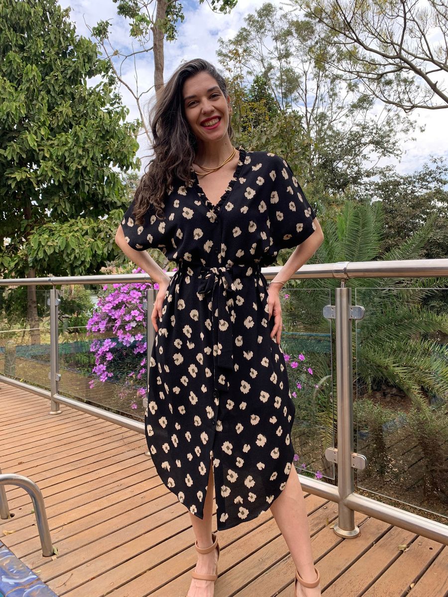 Flores Na Maria Filó | Vestido Feminino Maria Filó Usado 82900673 | enjoei