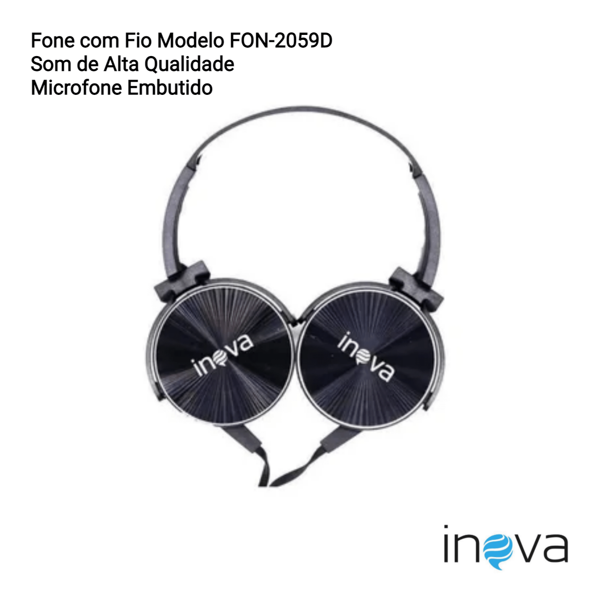 Fone de Ouvido com Fio e Microfone Embutido Inova N815 | Item de Música ...