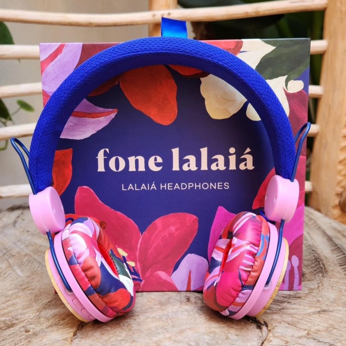 Fone de Ouvido Farm Lalaiá Estampado Aquarela Floral | Item de Música ...