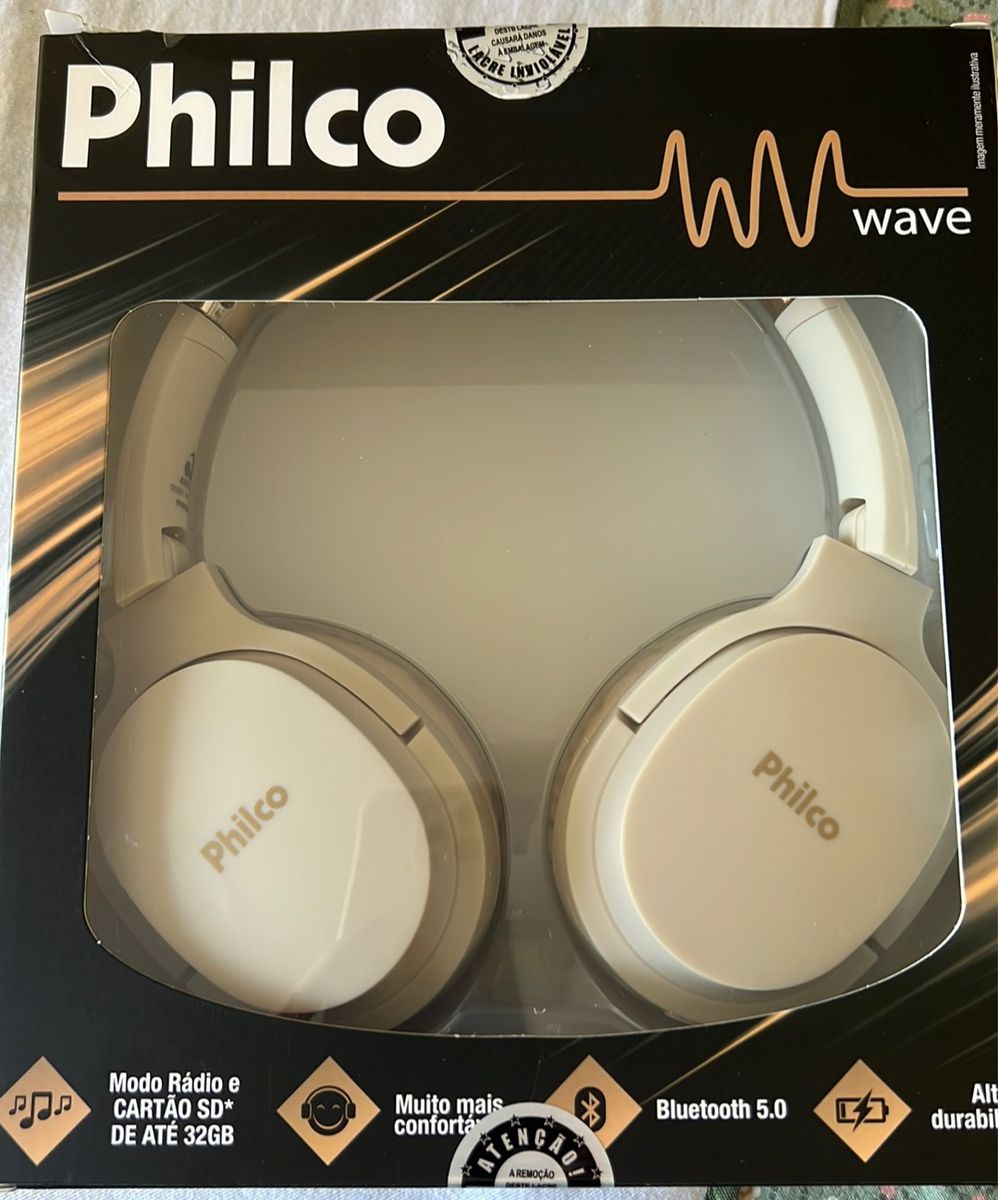Fone de Ouvido Over-ear sem Fio Philco Wave Pfo01b Bege | Item Info ...