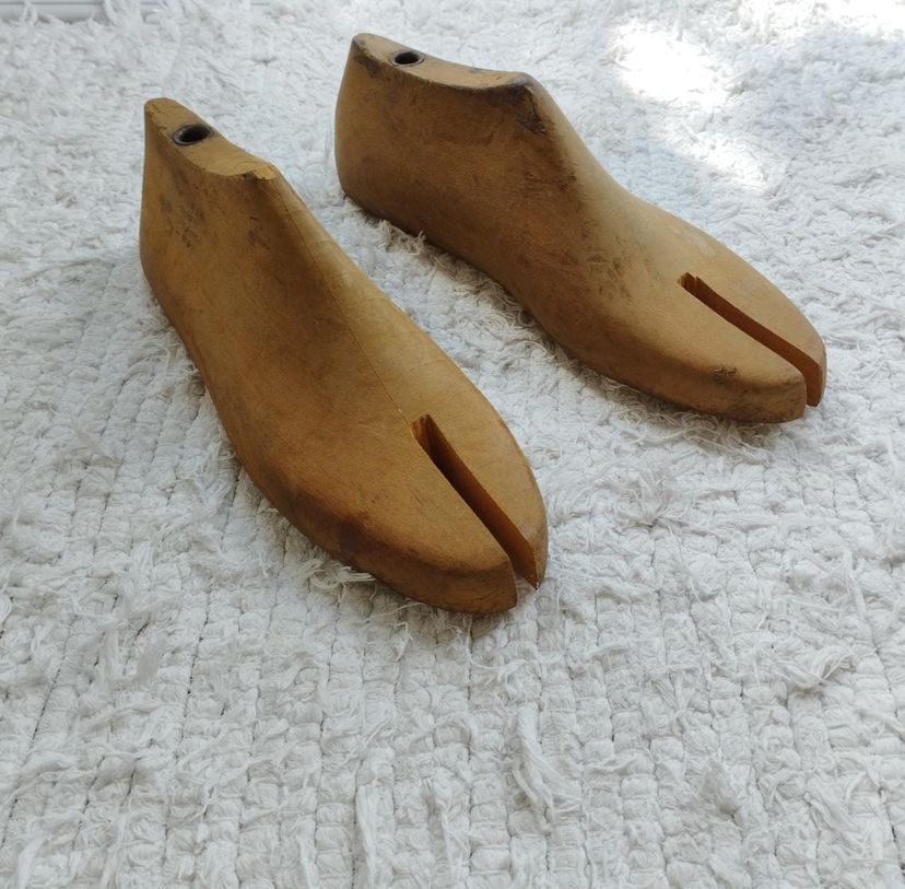 Forma de Sapato de Madeira Antiga Sapateiro | Produto Vintage e Retro ...