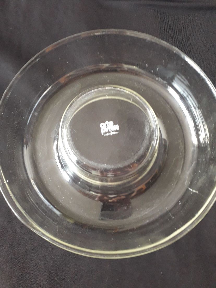 Forma de Vidro Pudim, com Furo No Meio. Possui Marcas de Uso. | Móvel ...