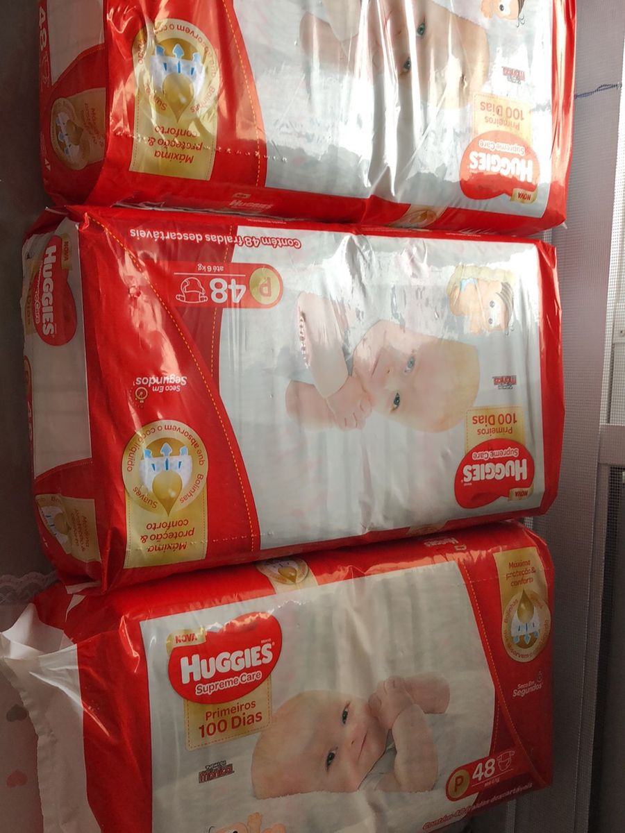 Fraldas Huggies -100 Primeiros Dias | Item Infantil Huggies Nunca Usado ...