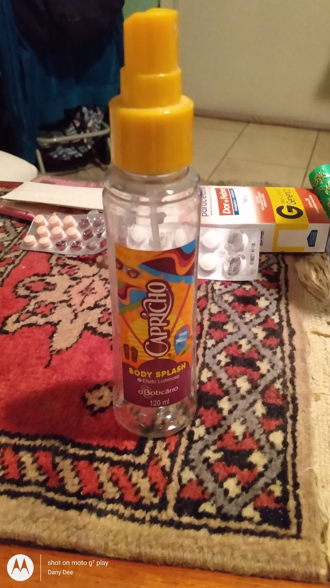 Frasco Vazio Body Splash Capricho O Boticário Descontinuado 120 Ml ...