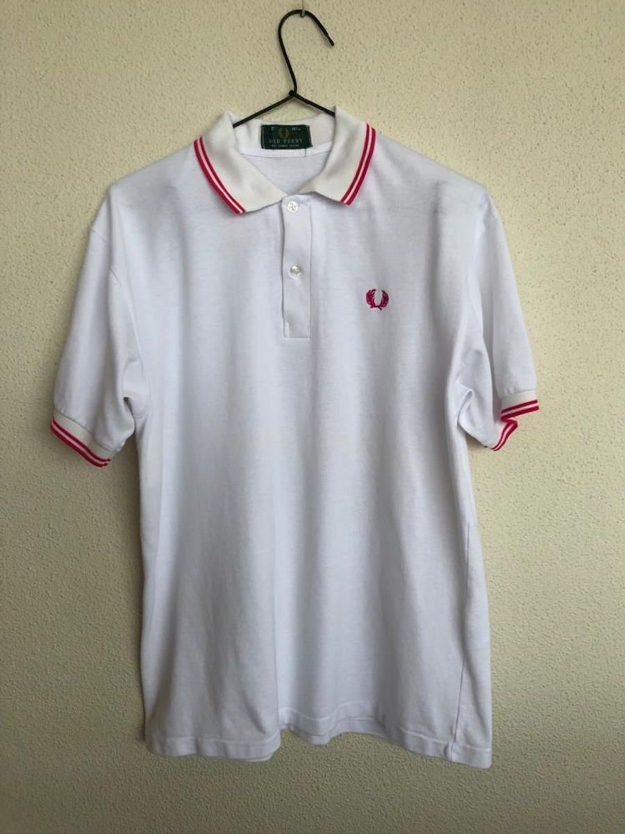 Fred Perry Nova e Original Branca Skin Mod Oi Punk | Camisa Masculina ...