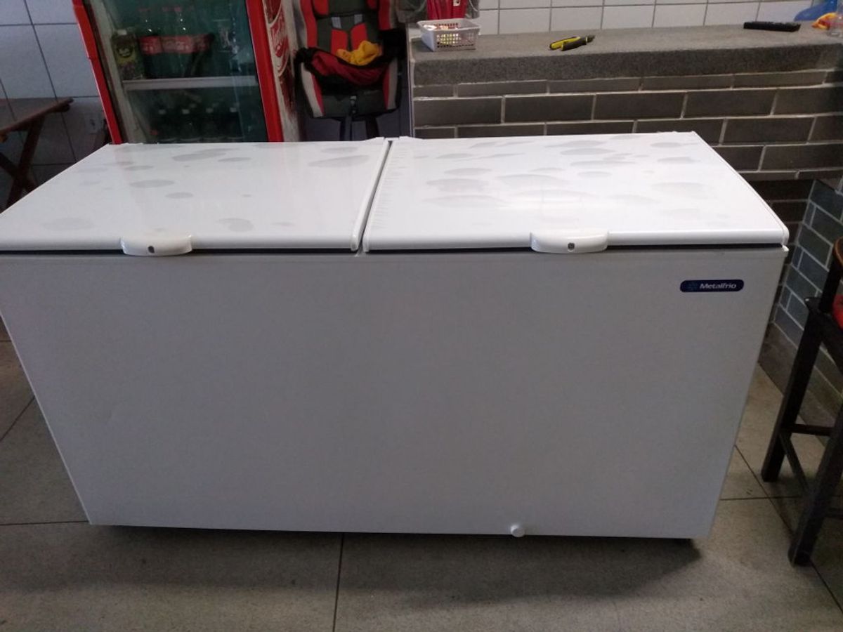 Freezer Horizontal Dupla Ação Metalfrio 550 Litros | Cacareco Metalfrio ...