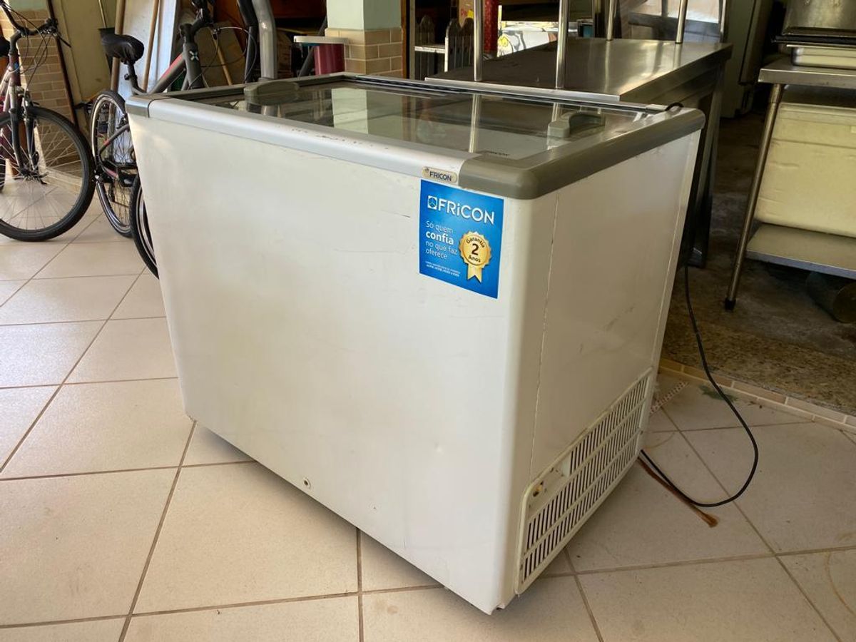 Freezer Horizontal Fricon 311 Litros Hceb311 | Tampa de Vidro, Branco ...