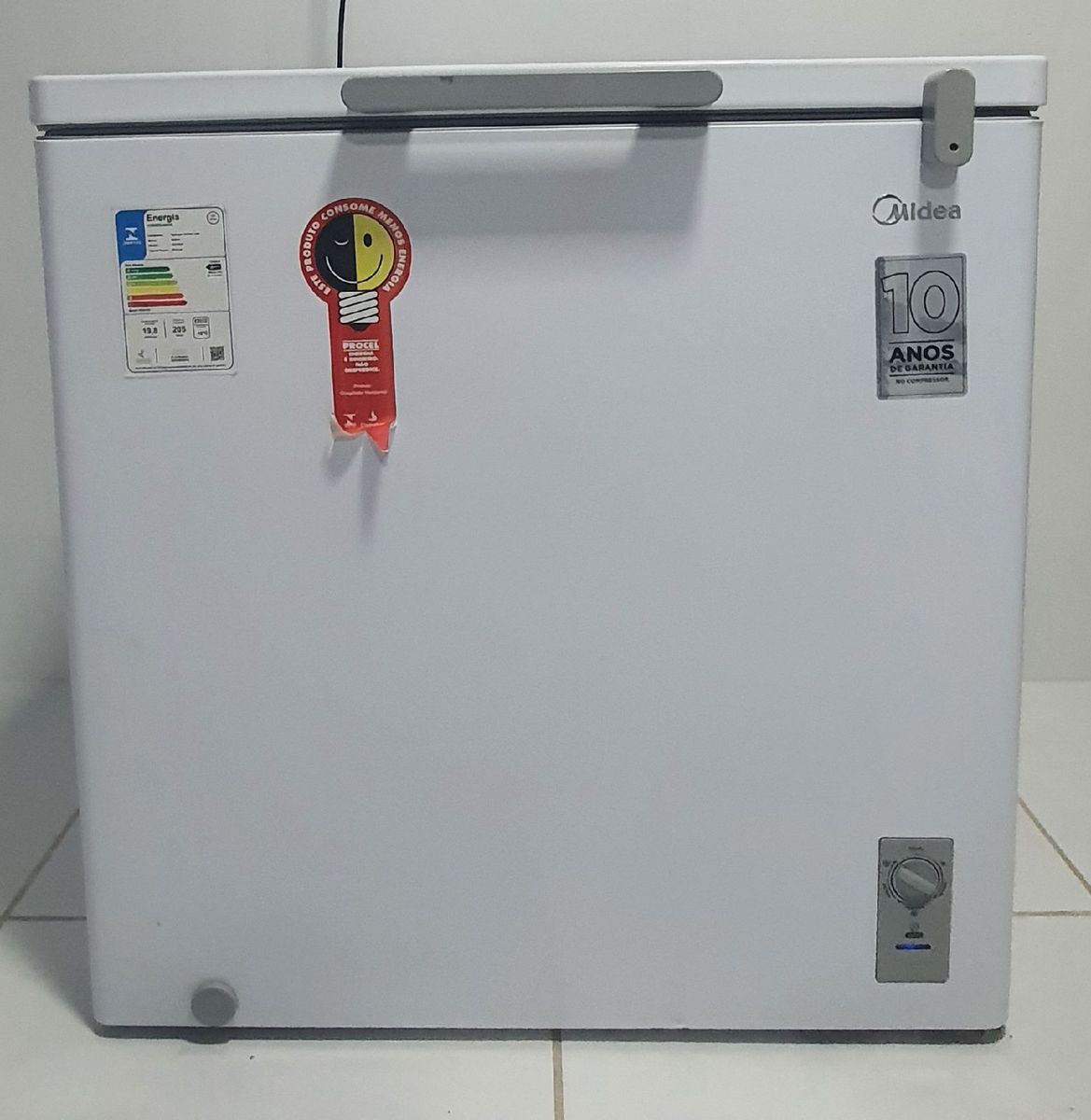 Freezer Horizontal Midea 205 Litros | Eletrodoméstico Midea Usado ...