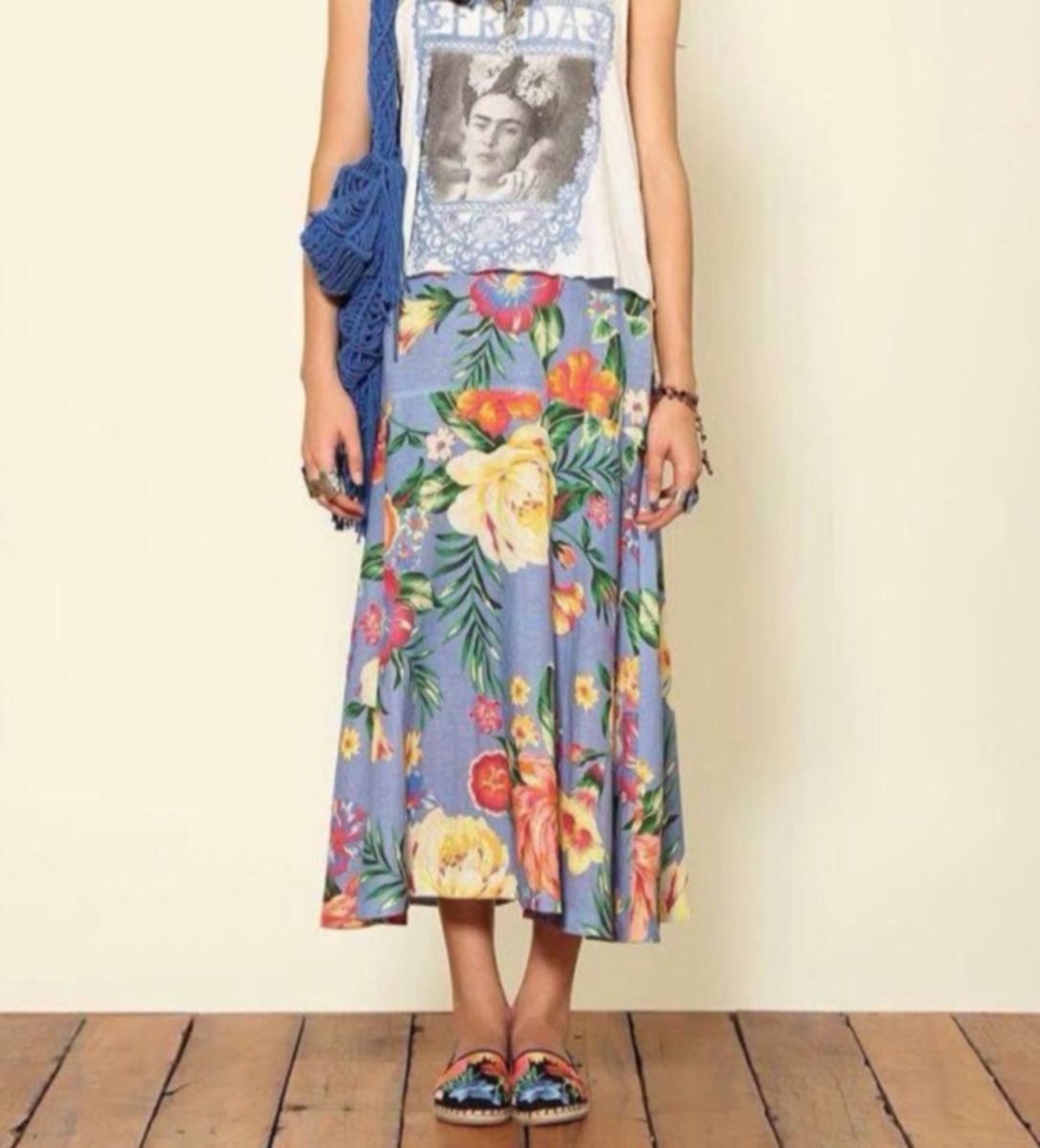 Frida Khalo Farm | Saia Feminina Farm Usado 23294933 | enjoei