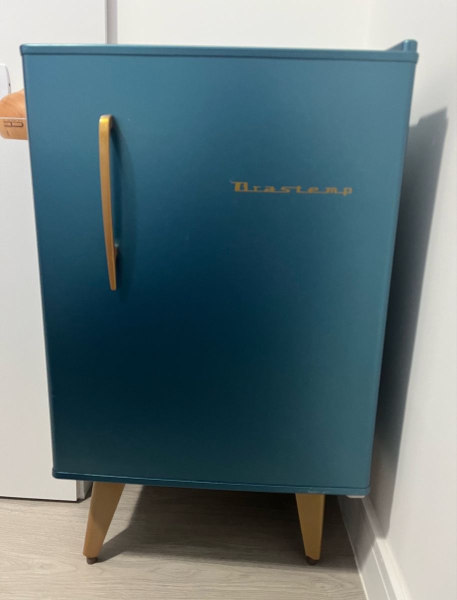 Frigobar Brastemp Retrô Azul | Eletrodoméstico Brastemp Usado 77143490 ...