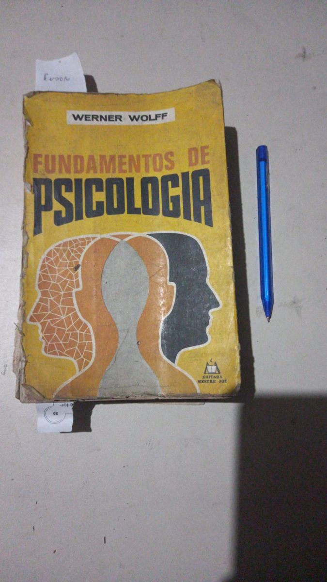 Fundamentos de Psicologia - Werner Wolff | Livro Editora Não Encontrada ...