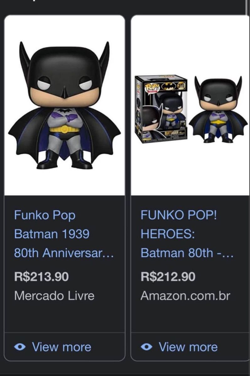 Funko Batman 270 Edição de Aniversario | Cacareco Funko Usado 81684120 ...