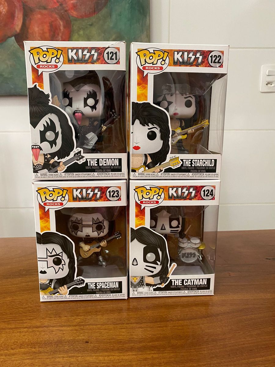 Funko Pop Kiss - Os 4 Integrantes | Móvel p/ Casa Funko Usado 72024064 ...