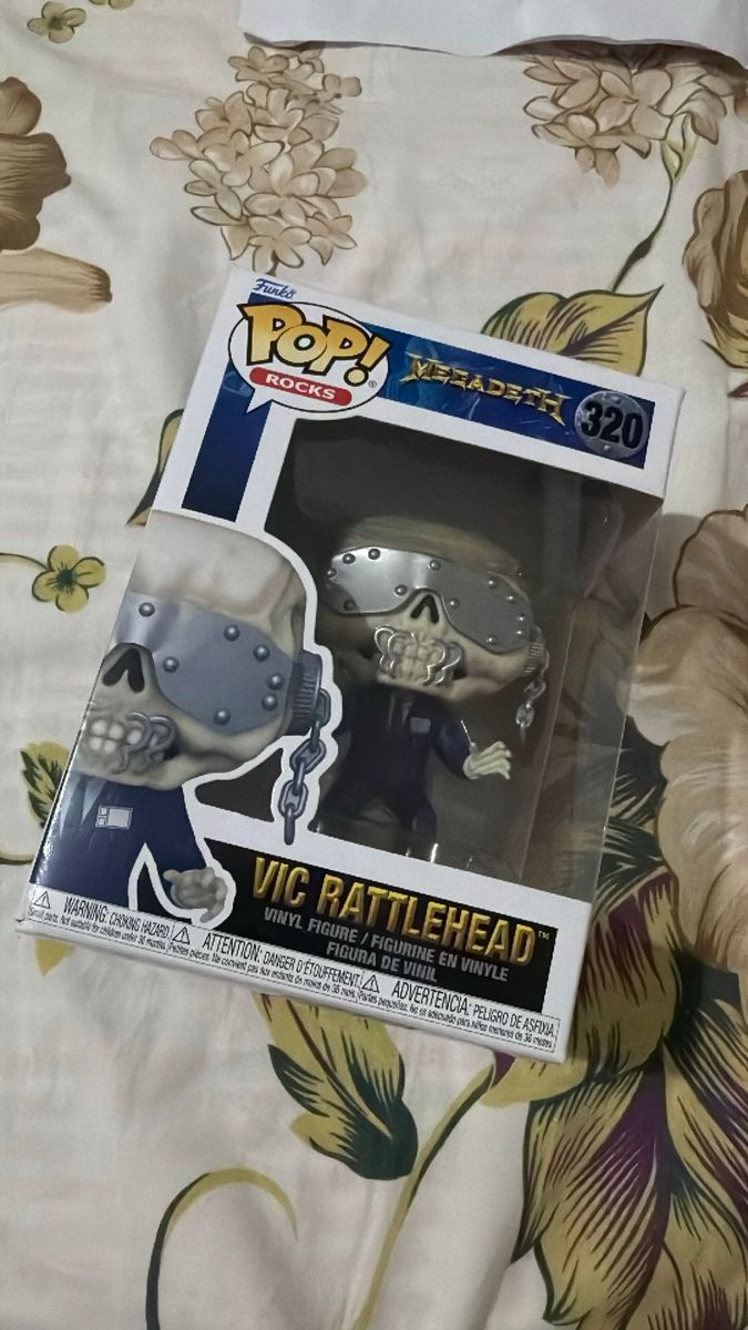 Funko Pop! Rocks Megadeth 320 Vic Rattlehead | Cacareco Funko Pop ...