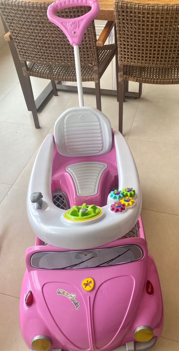 Fusca Rosa | Carrinho de Bebê Calesita Usado 60785387 | enjoei