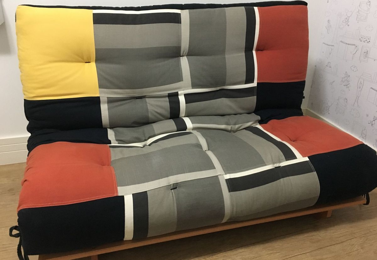 Futon Dupla Face de Casal | Móvel Futon Usado 28524098 | enjoei