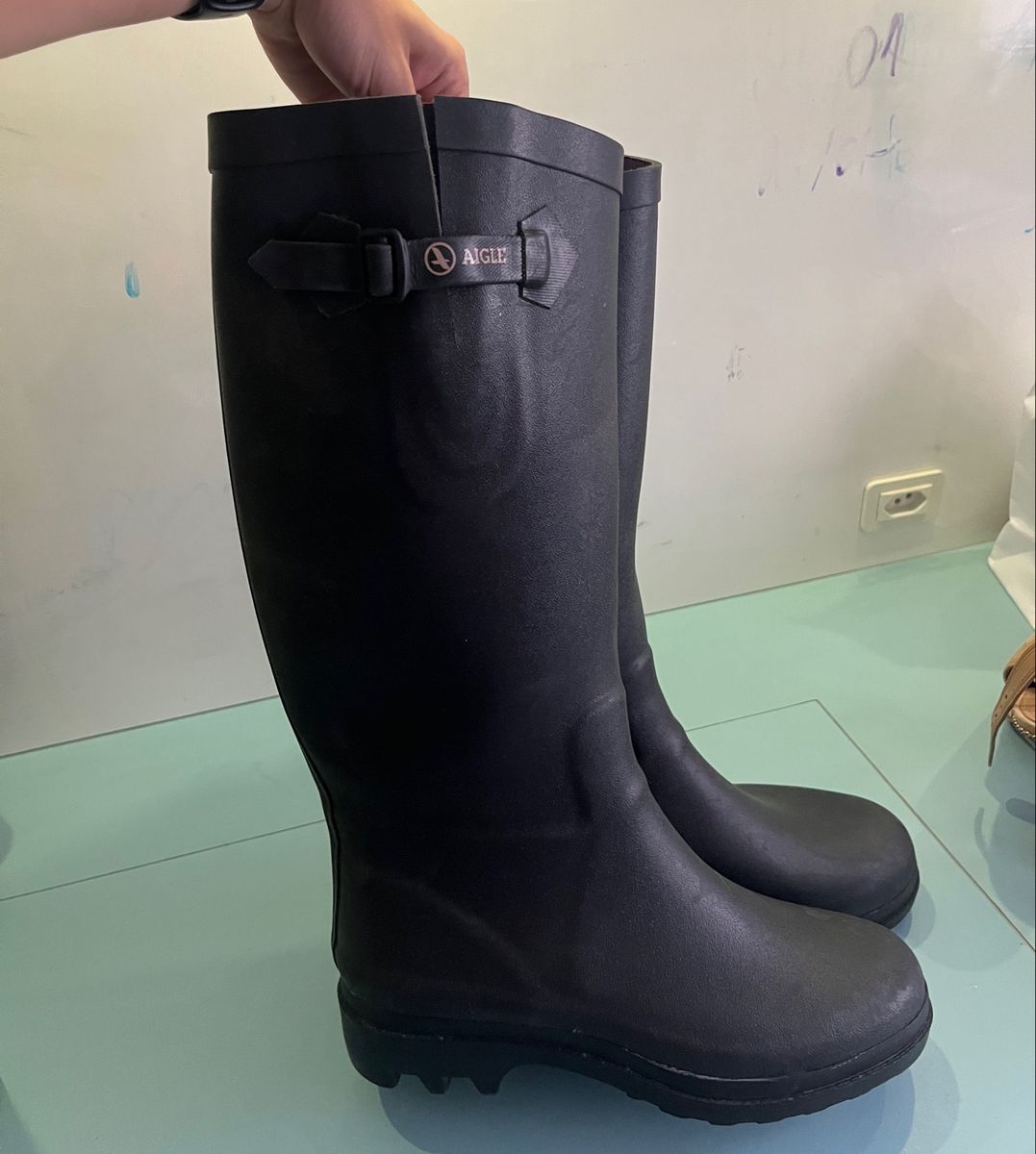 Galocha Aigle, Tam 37/38 | Bota Feminina Aigle Usado 83190469 | enjoei